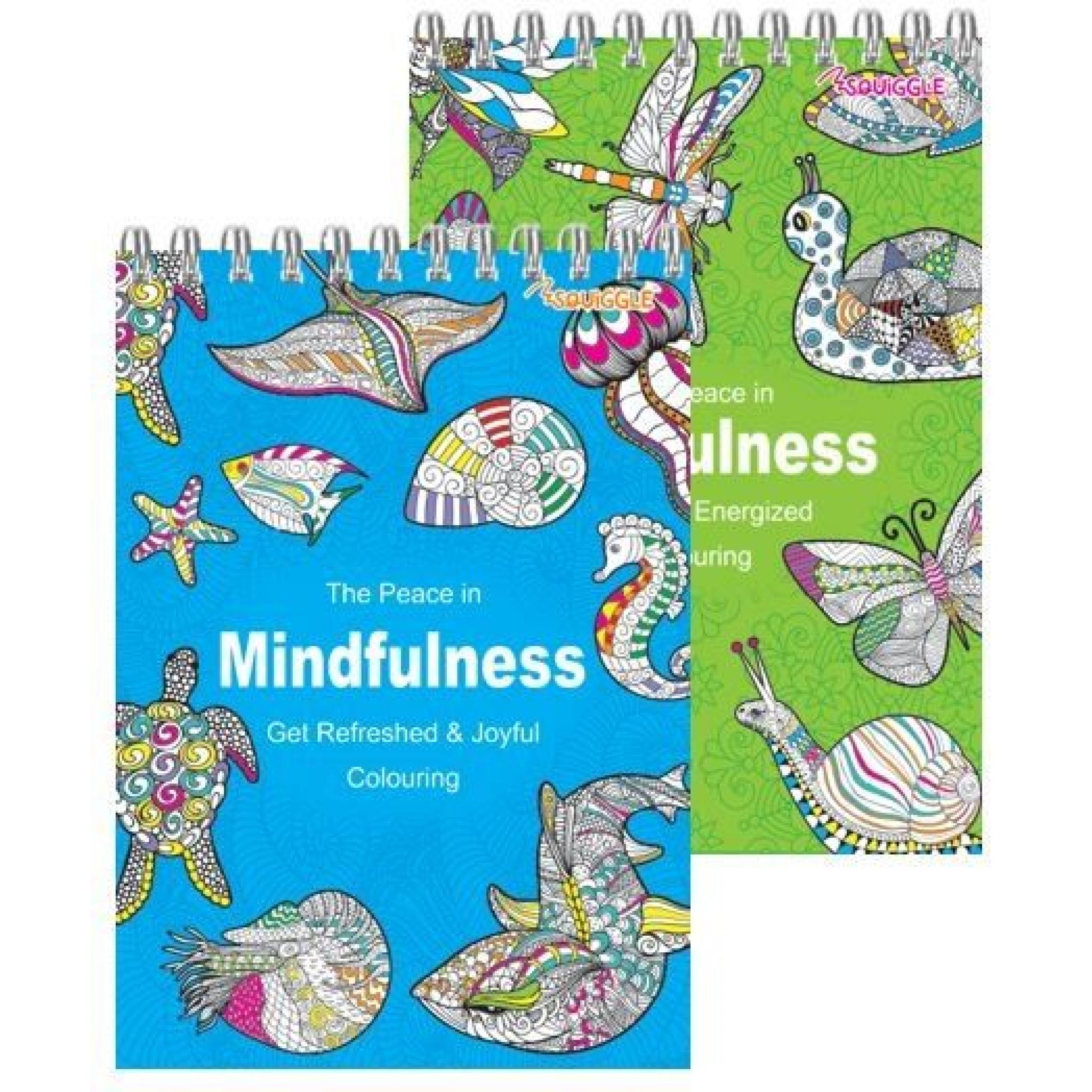 Squiggle Spiral Colouring Books - Set of 2