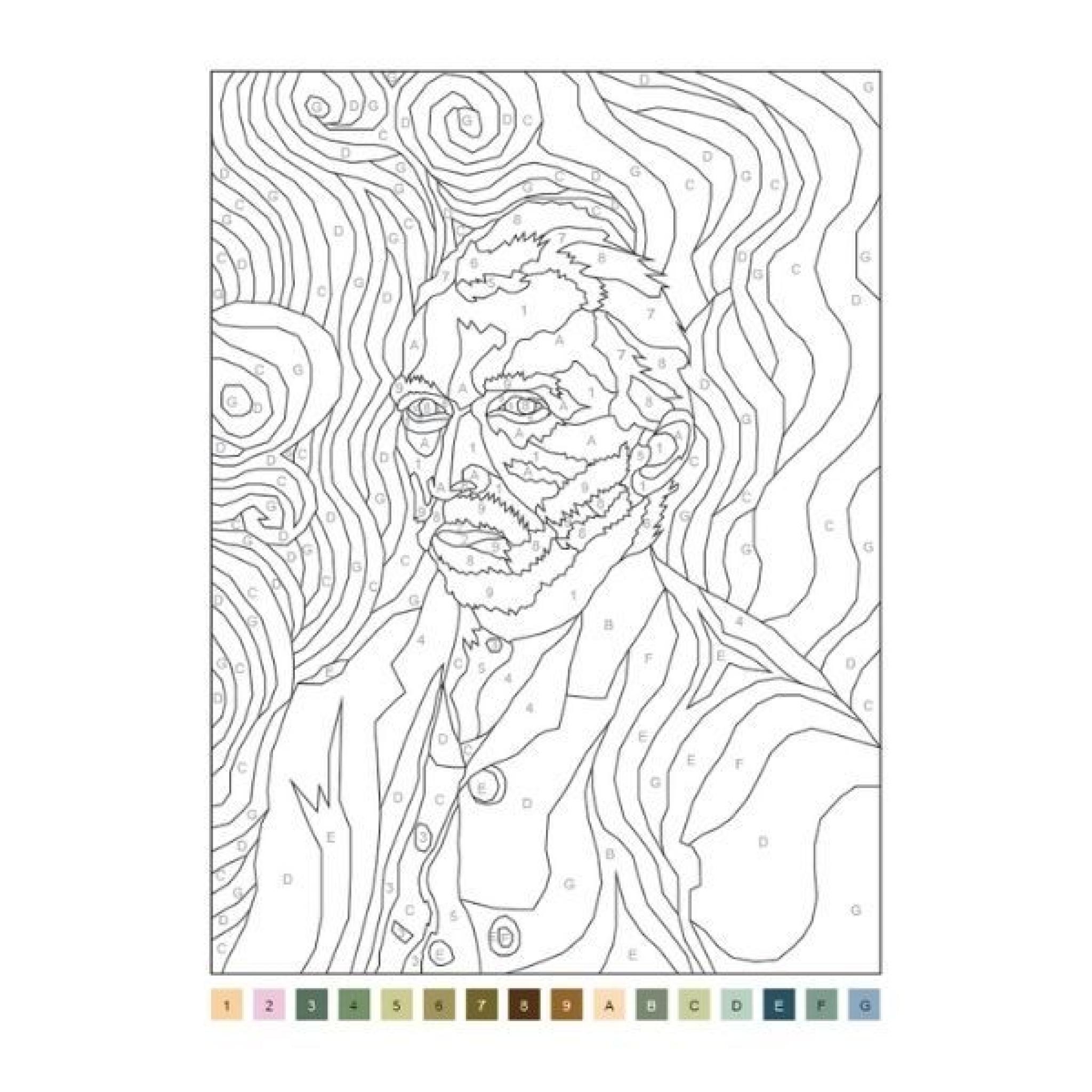 Squiggle A4 Advanced Colour by Numbers