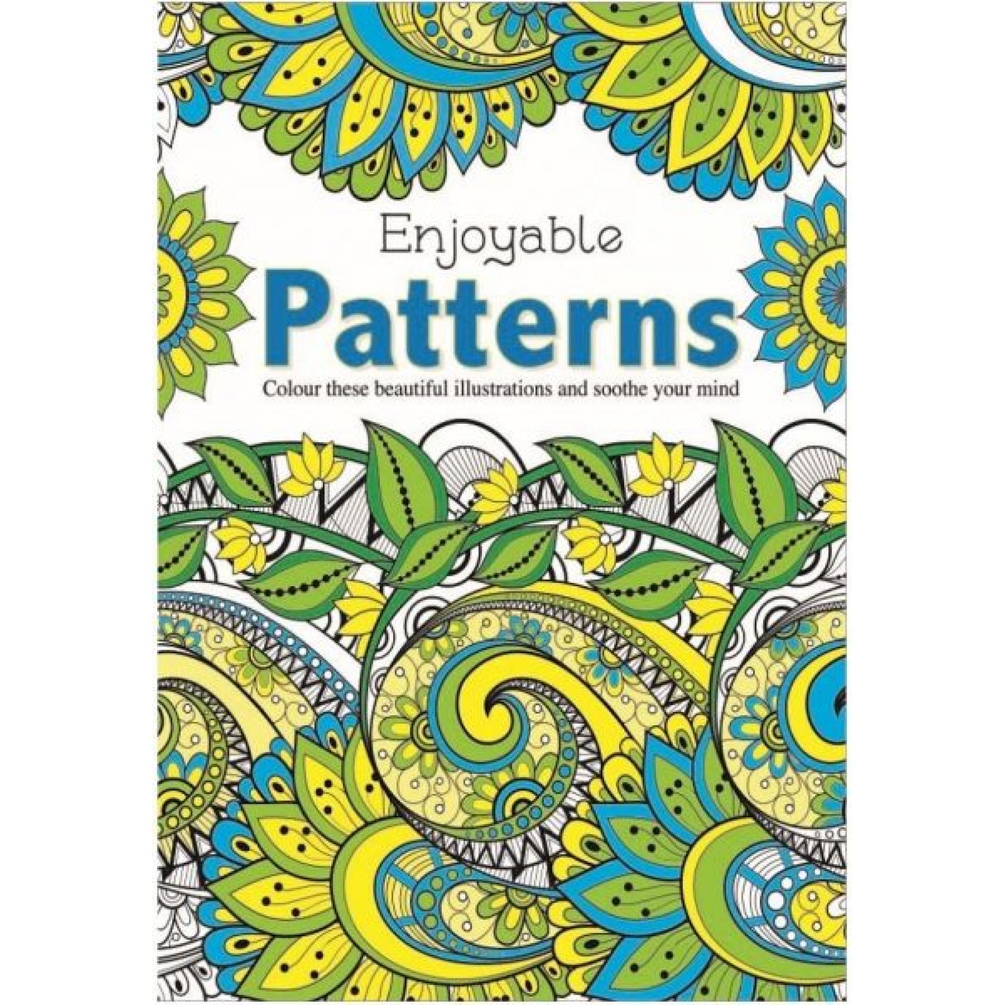 Squiggle A4 Adult Colouring Book - Patterns