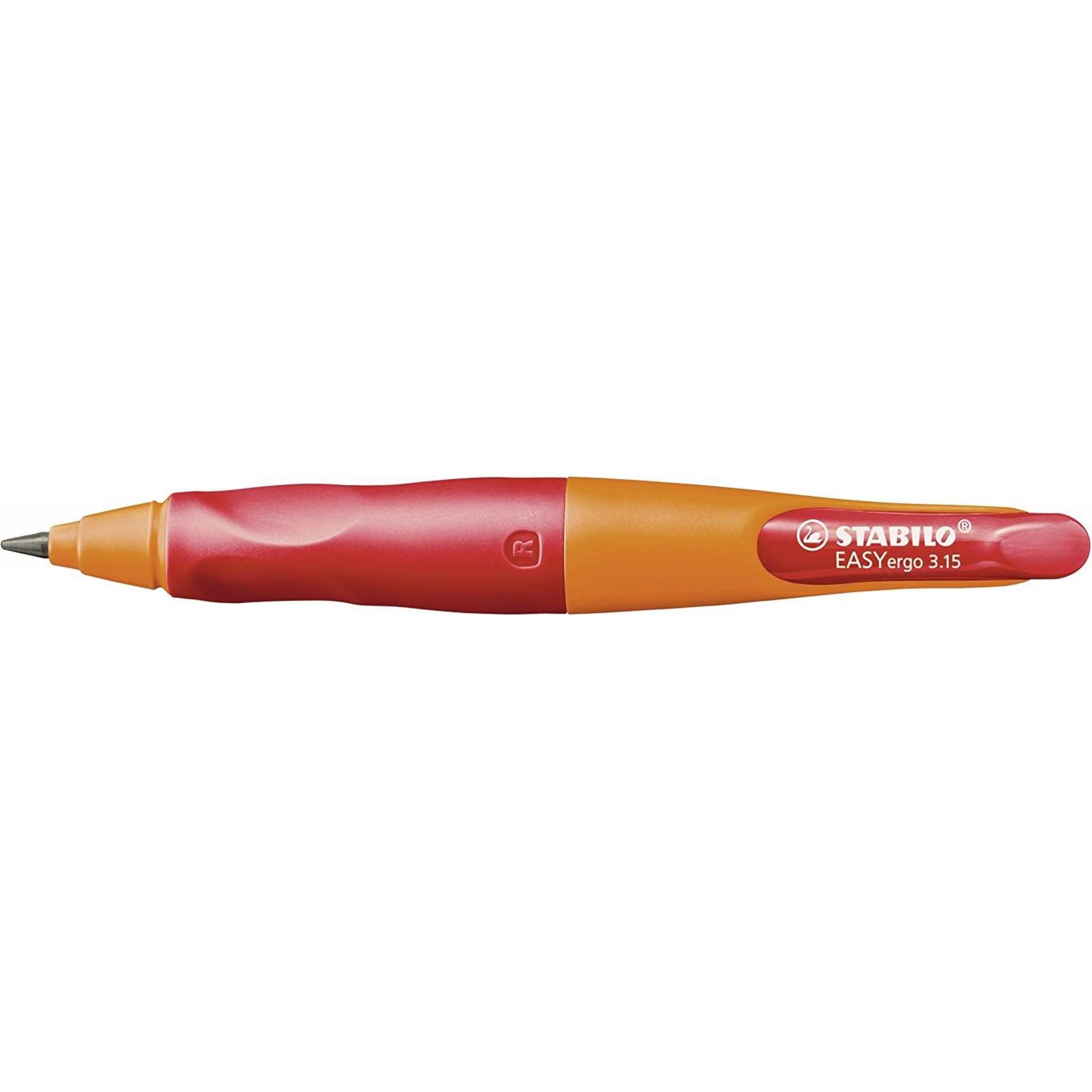 Stabilo Easy Ergo Right Handed Pencil 315mm Sharpener - Orange/Red