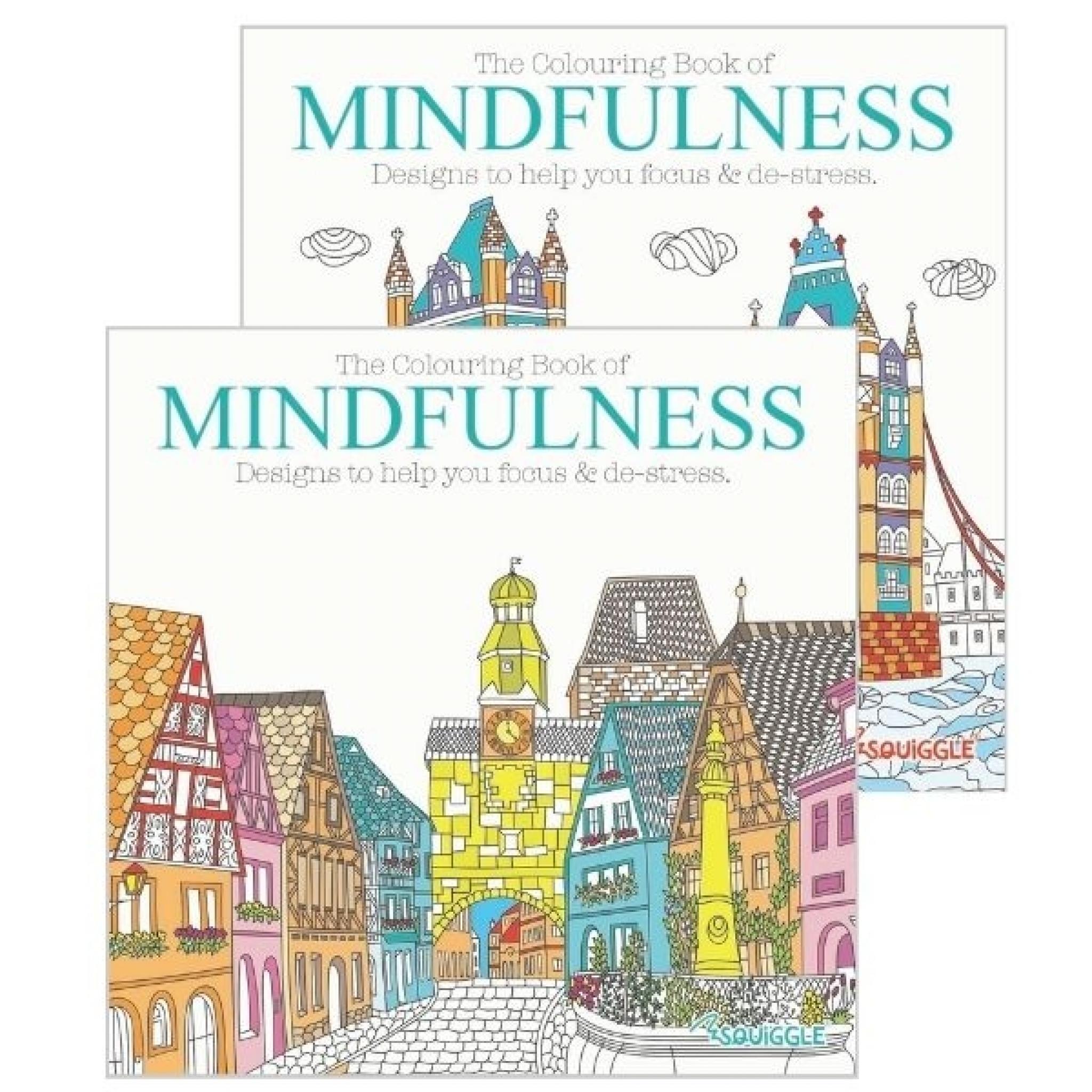 Squiggle Colouring Book of Mindfulness - Set of 2