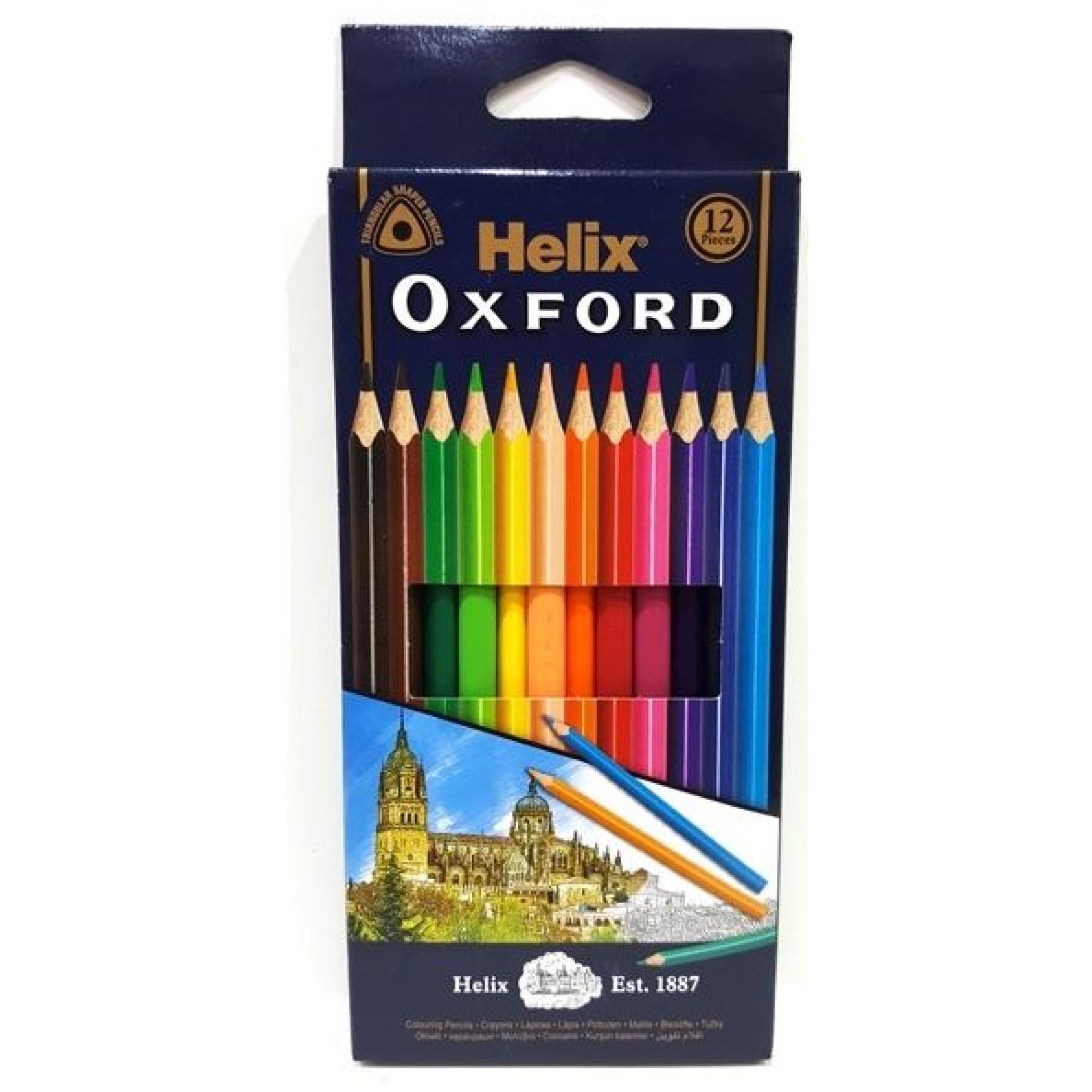 Helix Oxford Colouring Pencils - Pack of 12
