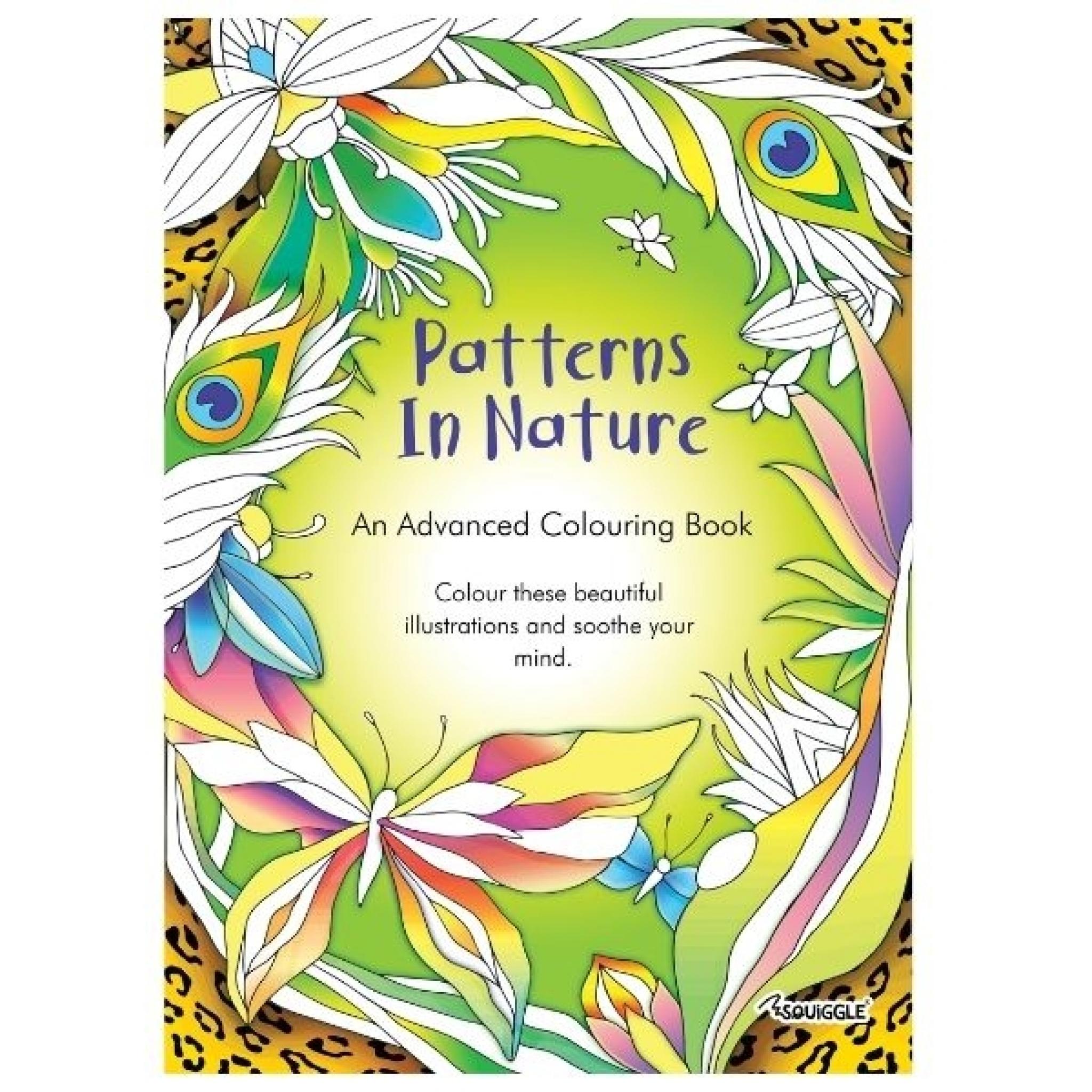 Squiggle Patterns In Nature A4 Colouring Book